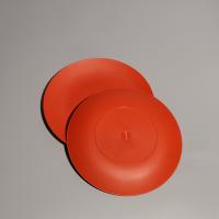 China Colored 26mm Bpa Free Plastic Food Plate PP Plate For Space Saving Food Storage for sale