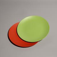 China Colored 26mm Bpa Free Plastic Food Plate PP Plate For Space Saving Food Storage for sale