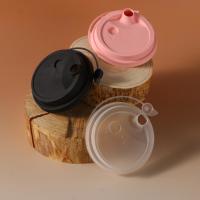 China Transparent Plastic Disposable Cup Lids For Cup Sealing SGS FDA ISO9001 Certified for sale