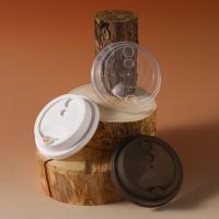 China Transparent Plastic Disposable Cup Lids For Cup Sealing SGS FDA ISO9001 Certified for sale