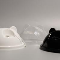 China BPA Free Plastic Cup Lid Round Cup Lids 90mm Disposable Leak Proof for sale