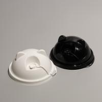 China Round Plastic Cup Lid Transparent Screw On PP Cup Lid For Takeaway Juice Cup for sale