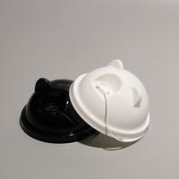 China Round Plastic Cup Lid Transparent Screw On PP Cup Lid For Takeaway Juice Cup for sale