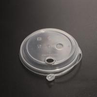 China Disposable Plastic Cup Lid Flat Lid For PP Cup With FAD Certification for sale