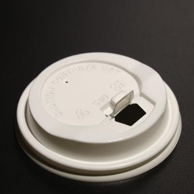 China Round Leak Proof Plastic Cup Lids Drinking Cup PP Cover For Coffee Cup for sale