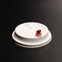 China Simple And Functional Plastic Flat Cup Lid Perfect Solution For Shipping By Sea Or Air for sale