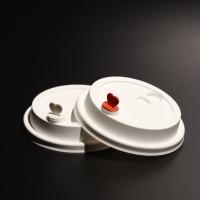 China Simple And Functional Plastic Flat Cup Lid Perfect Solution For Shipping By Sea Or Air for sale