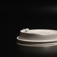 China 90mm Heat-Resistant Protective Plastic Cup Lid For Plastic Cup Covering And Sealing Cups for sale