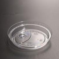 China Round Plastic Cup Flat BPA Free PET Lid Transparent Color For Boba Cup for sale