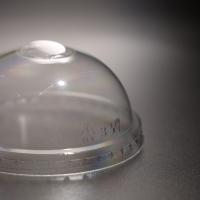 China PET Leak-proof Clear BPA Free Plastic Cup Dome Lid Fit For PP Cup And PET Cup for sale