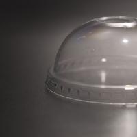 China Secure Fit PET Transparent Plastic Cup Lids Dome Lid Fit For Boba Tea Cup for sale