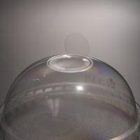 China Disposable PET Transparent Plastic Cup Dome Lid Fit For Iced Coffee Cup for sale