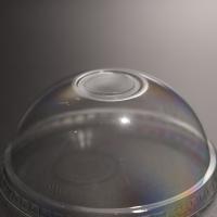 China Transparent Color Disposable Plastic Cup Lids 90mm Plastic Cup Dome Lid for sale