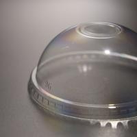 China Transparent Color Disposable Plastic Cup Lids 90mm Plastic Cup Dome Lid for sale
