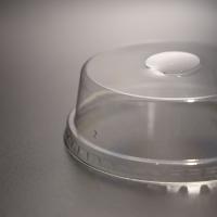 China OEM Logo Disposable Dome Plastic Cup Lids Takeaway Cup Plastic Cover for sale