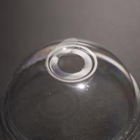 China Dome Shape Clear Cup Plastic Lid Customized Size For Juice Cups for sale