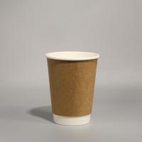 China Single / Double Wall Round Disposable Paper Cup With Snap On Lid for sale