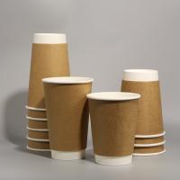 China Leak proof Disposable Paper Cup Single Double Wall Round Custom Printed Paper Cups for sale