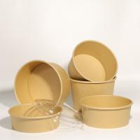 China Disposable Paper Takeaway Box Food Paper Packaging Bowl Customized Size for sale