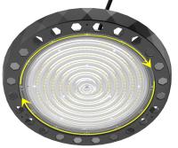 China 190lm/W UFO High Bay Light 200W150W 100W Garage High Bay Lighting for sale