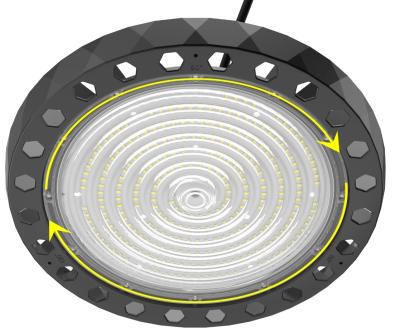 China 190lm/W UFO High Bay Light 200W150W 100W Garage High Bay Lighting for sale