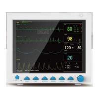 China CMS8000-VET CE Veterinary Patient Monitor System with Built-in Battery and Class II Certification for ICU CCU Critical Care for sale