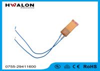 China PTC Ceramic Heater Thermistor , Ceramic Resistor Heater With Two Leads for sale
