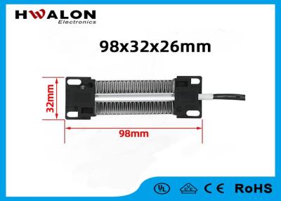 China 220V 98x32x36mm 100w Insulated PTC Ceramic air Heater Constant Temperature Heating element  PTC heating element heater Mini Air Heater Fan Incubator Ceramic Heater Element Heating Equipment for sale
