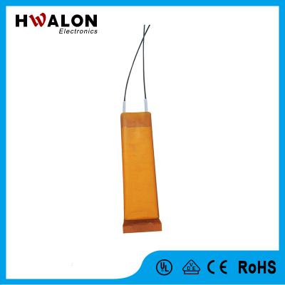 China OEM Custom 12V–220V PTC Heating Element 24×6/30×10mm Multiple Sizes 180–220℃ Curie Temp Anti-Break Enamel Wire PTC Heating Sheet for Mini Beauty Heating Appliances for sale