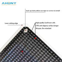 China Black Walk On Solar Panel 155w Drive On Anti Skid Portable Marine Solar Panels for sale