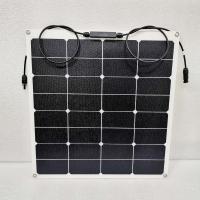 China Ultra Thin Flexible Cell Solar Panel 50w 55w 60w 100w 110w For RV Boats Roof for sale