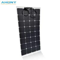 China 12V Solar Flexible Panels 110W Bendable Monocrystalline Semi Flexible Solar Panel Foar Boat Marine for sale