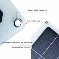 China Thin Film ETFE Bendable Solar Panel Semi Flexible 12v 75 Watt water resistant Monocrystalline sol panel supplier for sale