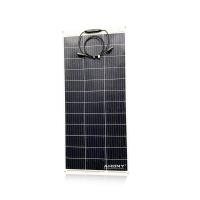 China 100 Watt Mono Solar Panel Solar PV Module Rv Semi Flexible Solar Power System for boat bimini yacht balcony fence awning for sale