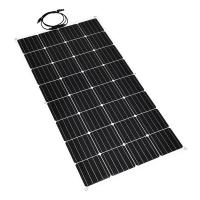 China Semi Flexible 110W 12V Mono Solar Panel Charger Off Grid Monocrystalline Bendable for sale
