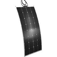 China Semi Flexible 110W 12V Mono Solar Panel Charger Off Grid Monocrystalline Bendable for sale