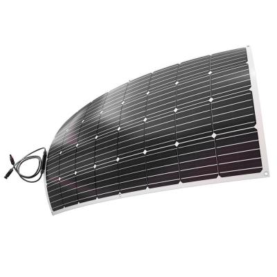 China 180w 12V 18V 20V Mono Lightweight Portable Solar Flexible Panels For RV Camping Boat for sale