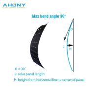 China Semi Flexible Half Cut Cell Solar Panel Semi Flexible 145w For Sailboat for sale