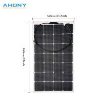 China Sunpower 100W maritime Flexible Solar Panel kit cell roll panneaux solaires a camper van conversion company 200w 300w for sale