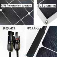 China Mono 50w Semi Flexible Solar Panel High Efficiency For Camping Rv for sale