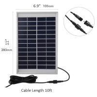 China Small Glass Solar Panel 5w 12v Polycrystalline Solar Cell For Led Light for sale
