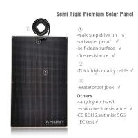 China 80w Mono Rigid Sunpower Bifacial Solar Panels Transparent Solar Panel High Efficiency for sale