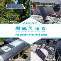 China Mono Semi Rigid Marine 100w Solar Module Saltwater Proof 12V Pv Battery Charger for sale