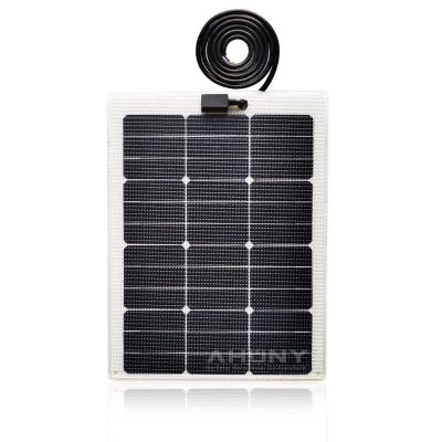 China Transparent White Semi Rigid Solar Panels 40w Walk Step On Solar Panel For Marine for sale