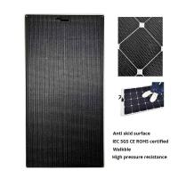 China Marine 115w Black Walkable Solar Panel Anti Skid For Cold Chain Car Refrigerator for sale