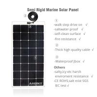 China 110w Anti Slippery Walkable Solar Panel ETFE Surface Semi Flexible Solar Panels for sale