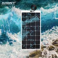 China 110w Anti Slippery Walkable Solar Panel ETFE Surface Semi Flexible Solar Panels for sale