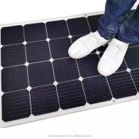 China boat builder yacht shipyard durable Electric Car Flexible Walkable Solar Panels 160w off grid for sale