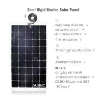 China Waterproof Rigid Marine Solar Panels ETFE Surface 160 Watt RV Solar Panel for sale