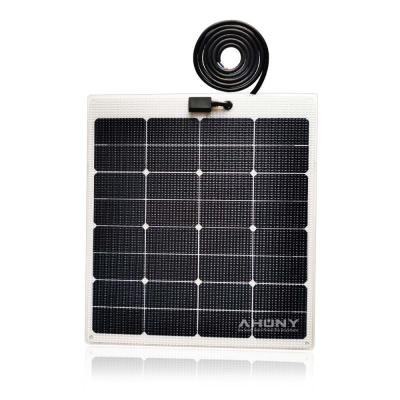China Anti Slippery Semi Rigid Solar Panels Rough ETFE 60w Monocrystalline Solar Panel for sale